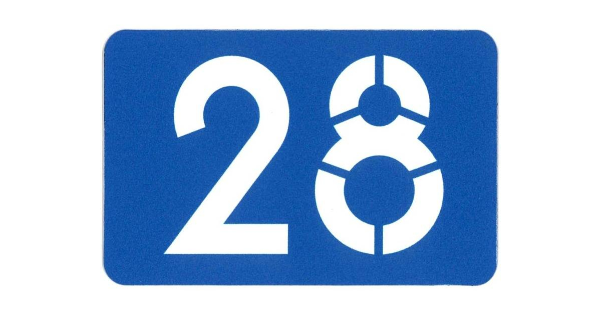 Magnetka čelní orientace T3 – linka 28 (flexi) | Fanshop DPP