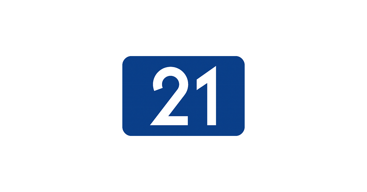 Magnetka čelní orientace T3 – linka 21 (flexi) | Fanshop DPP