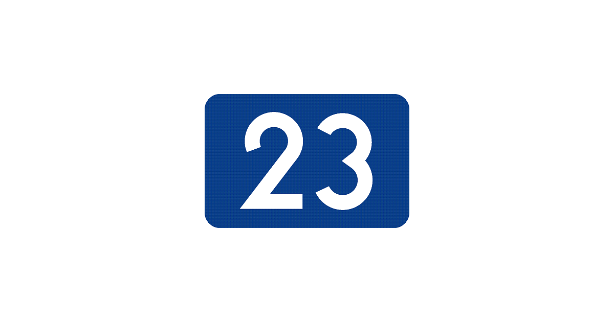 Magnetka čelní orientace T3 – linka 23 (flexi) | Fanshop DPP